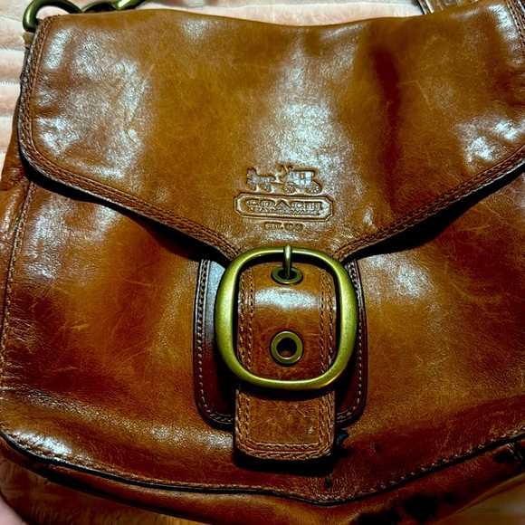Coach | Bags | Coach 1419 Bleeker Legacy Tattersall Flap Bag Vintage Saddle With Box And Bag ...
